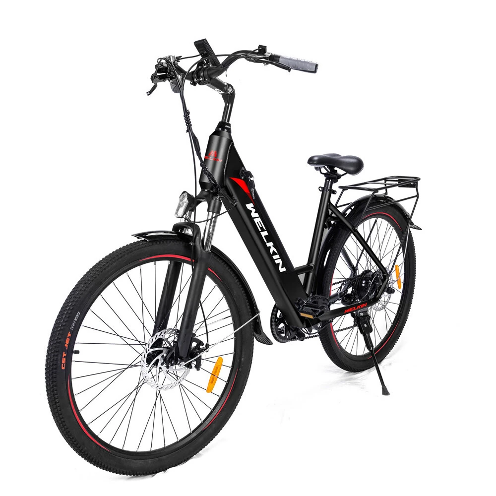 [EU Direct] WELKIN WKEM002 Elcykel 36V 18AH Batteri 500W Motor 27.5 tum däck 110-130KM Max ...
